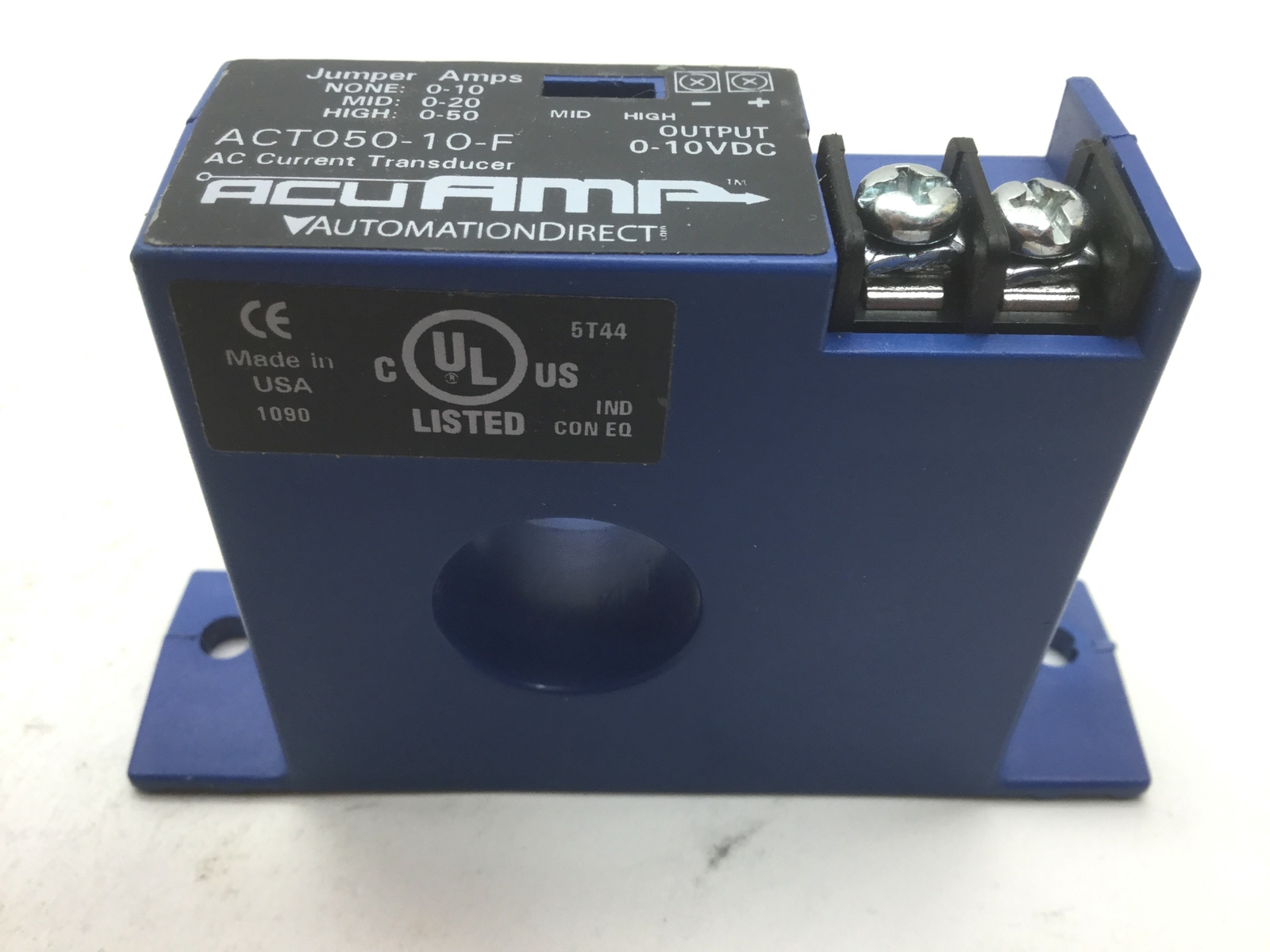 Automation Direct ACT050-10-F ACUAMP AC Current Transducer, Out: 0 ...