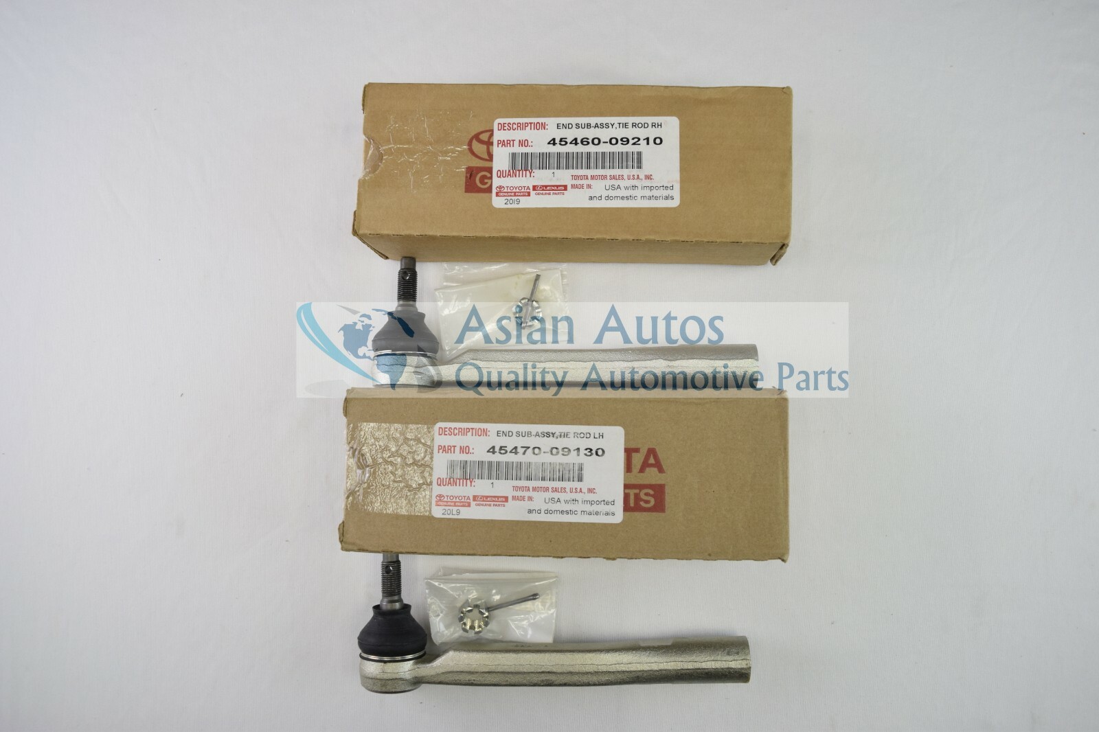 Genuine Toyota Sienna 11-18 Outer Tie Rod Ends 4547009130 and ...
