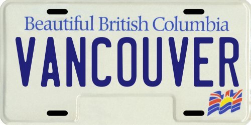 Vancouver Beautiful British Columbia Canada Aluminum BC License Plate ...
