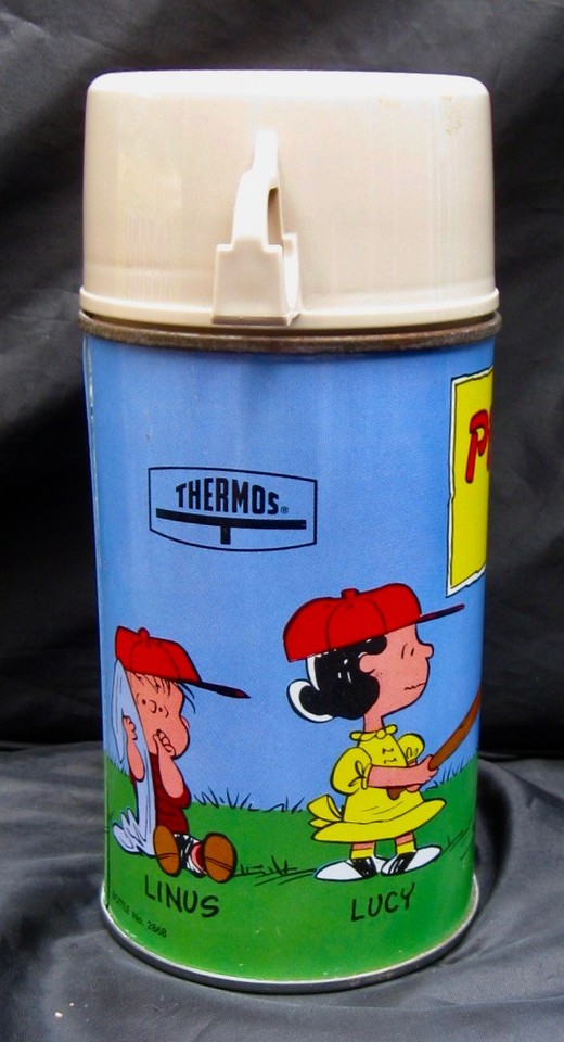 Vintage SNOOPY Box & Thermos - Schultz TV Cartoon Comics (1970) C-8.5/9 ...