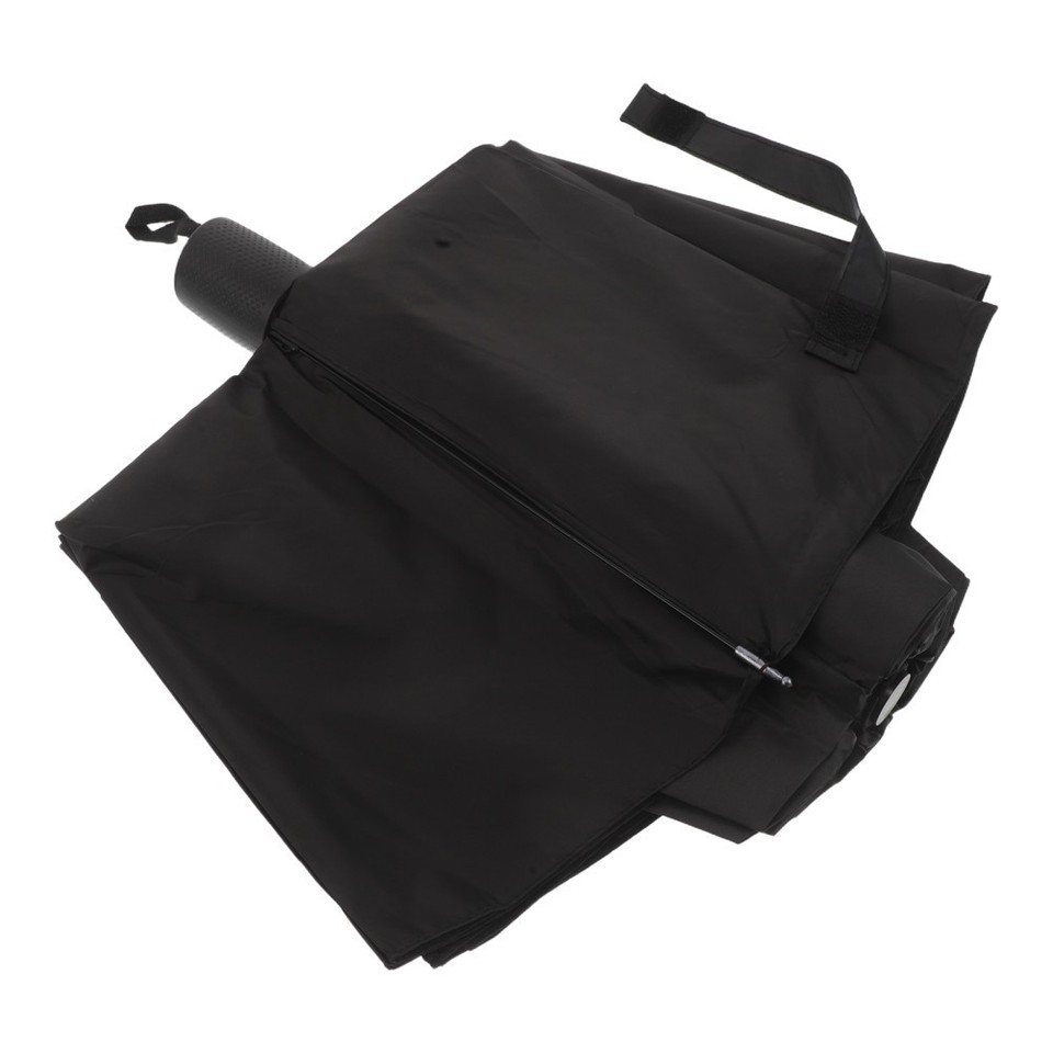 Enlarged Folding Umbrella Foldable Black Heavy Duty Multi Person Rain ...