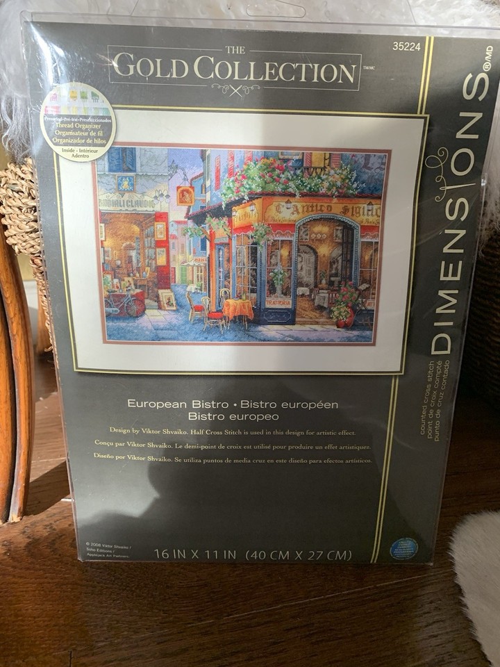 Dimensions Gold European Bistro 2011 Counted Cross Stitch Kit X Sitich ...