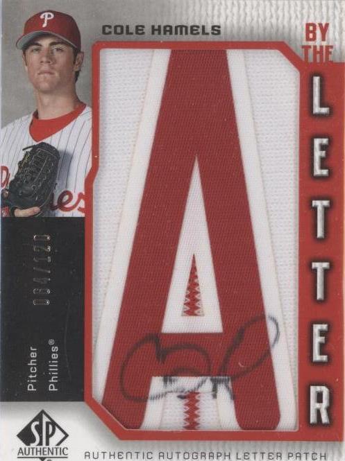 2006 SP Authentic - By the Letter Autographs Cole Hamels #BL-CO Letter ...