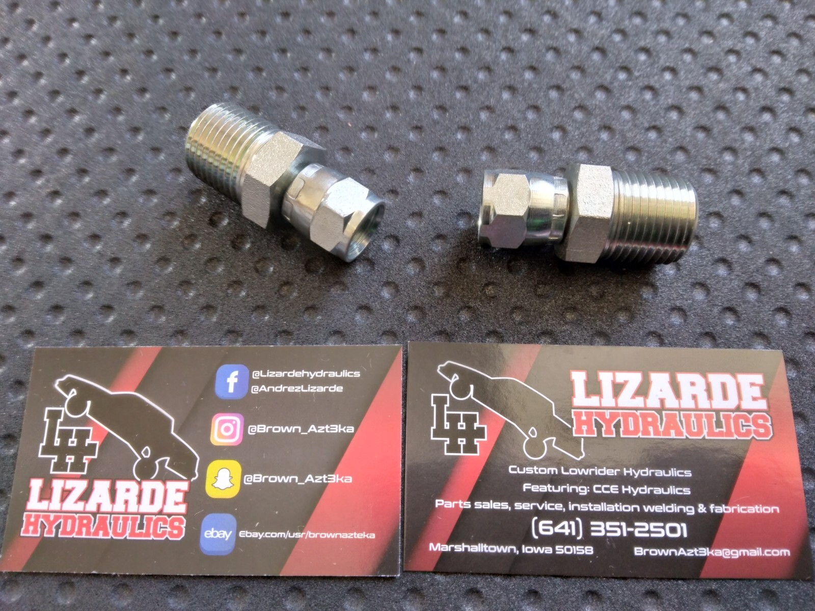 Lowrider hydraulics swivel fitting, 2pcs straight 1/2mpt- #6 J.I.C | eBay
