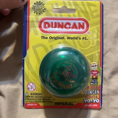 The Original Genuine Duncan Imperial Yo-Yo GREEN NIP | eBay