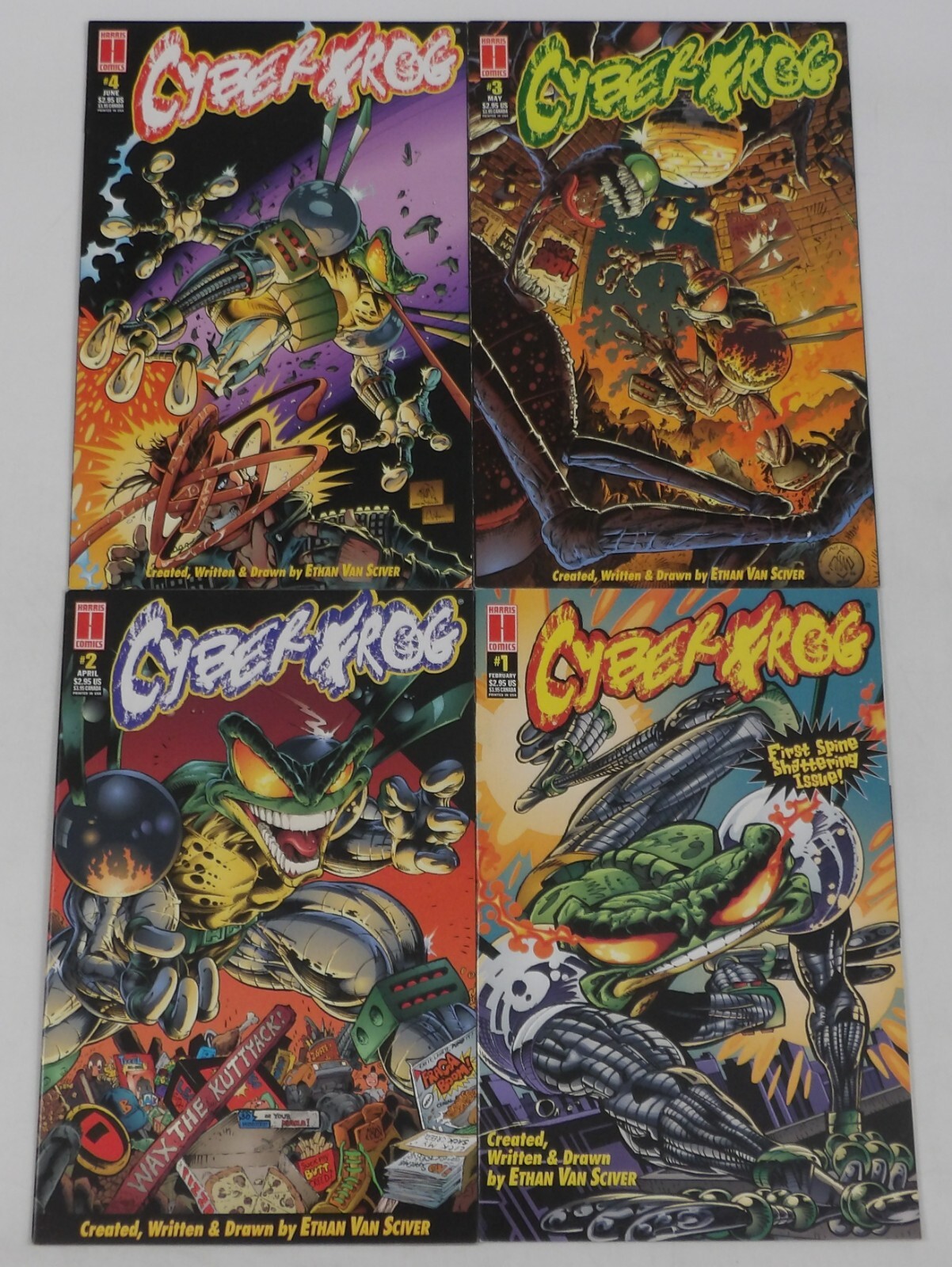 CyberFrog #1-4 VF complete series - Ethan Van Sciver - Harris Comics 2 ...