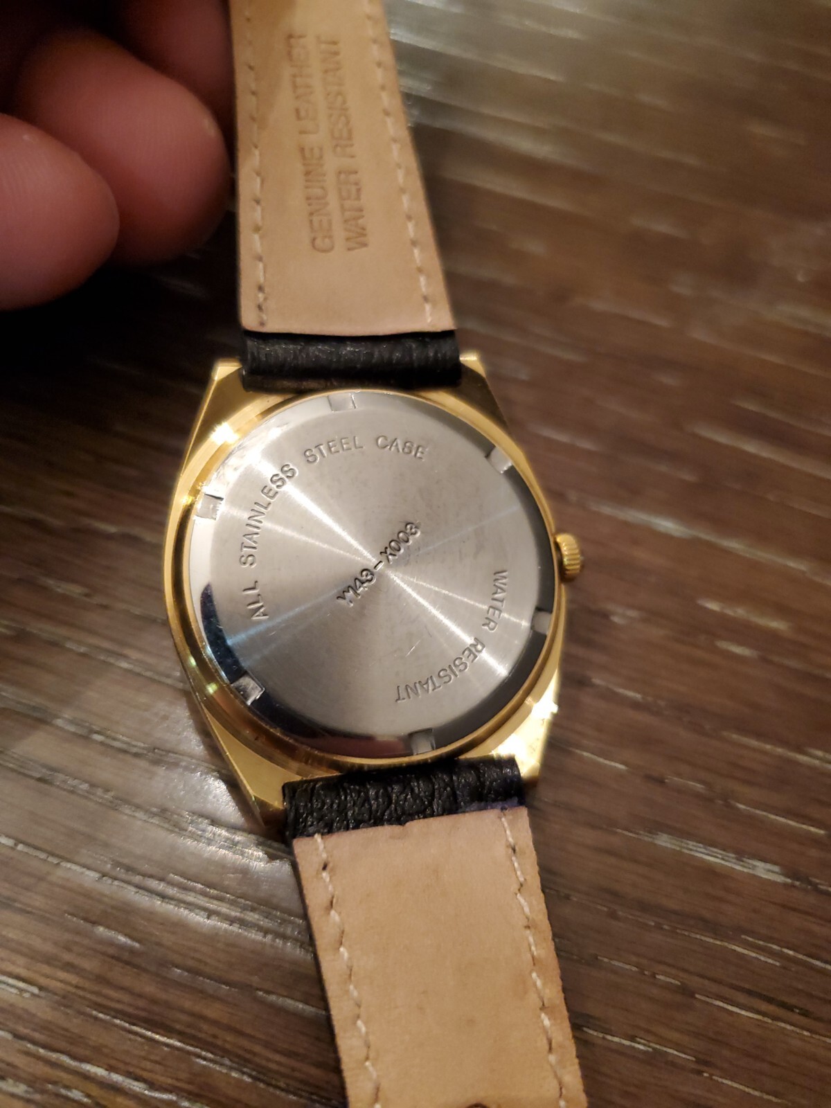 Vintage Pulsar Watch Men Gold Tone Daydate Round 34mm V143-X003 Battery ...