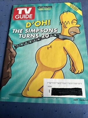 1995 Vintage Simpson’s Cover Tv guide. Number 1 Of 5. Dec 7-20 Double ...