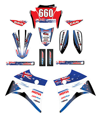 Full Custom Graphic Kit AUSSIE PRIDE YAMAHA XT 660 R decal kit sticker ...