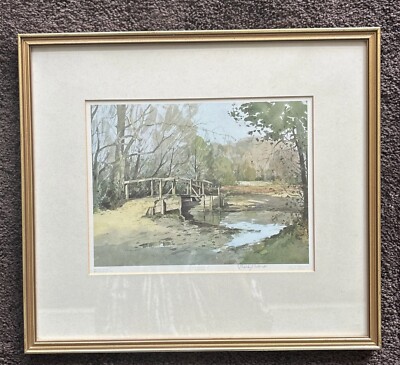 Stanley Orchart English Artist Print Signed "New Forrest Stream NR ...