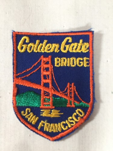 Golden Gate Bridge San Francisco Shield used Emblem Patch | eBay
