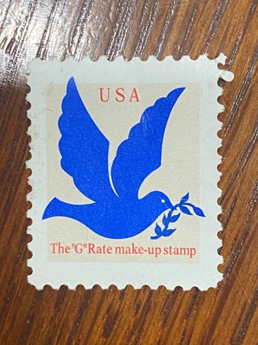 1994 USA STAMP The "G" Rate make-up stamp Blue Bird carrying Leaf 3 ...