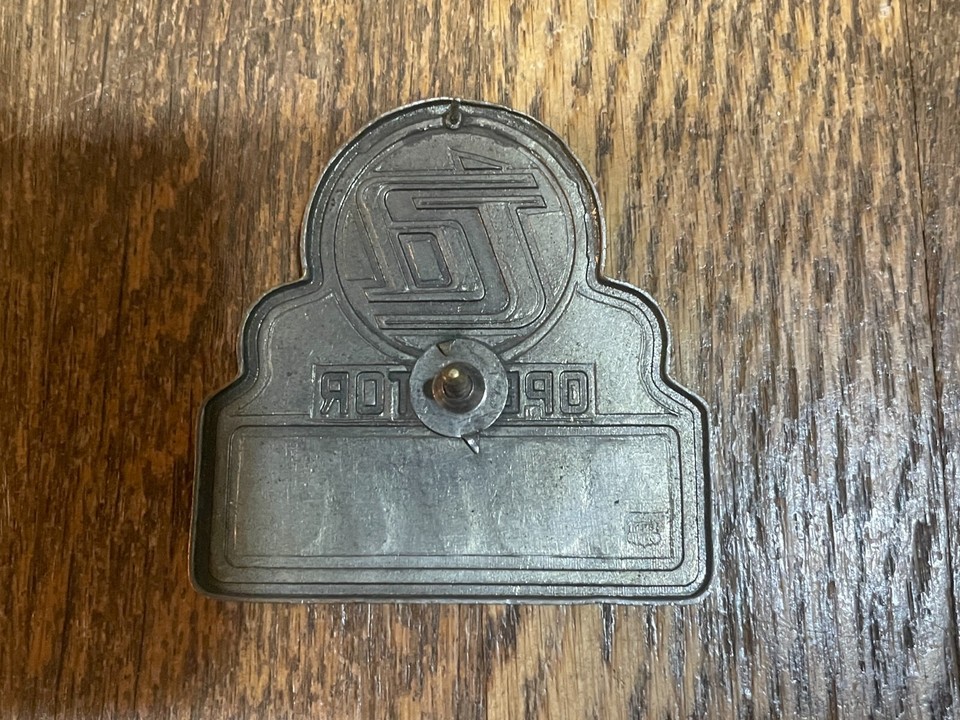 Vintage Transit Authority Metal Operator Hat Badge MTA New York TA ...