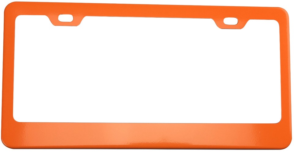 Stainless Steel Powder Coat Orange License Plate Frame Holder Lexus ...