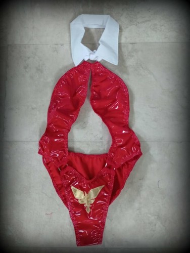 Red Vampirella Costume PVC Faux Leather | eBay