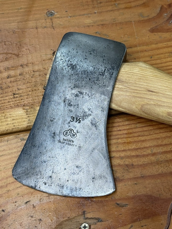 Wetterlings 3 1/2 Lb SAW Felling Axe, Rehung On New Gransfors Handle ...