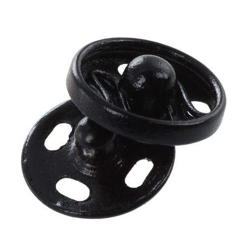 Clothes Sewing 10mm Press Studs Buttons Fastener Black 50 Pcs U3F16336 ...