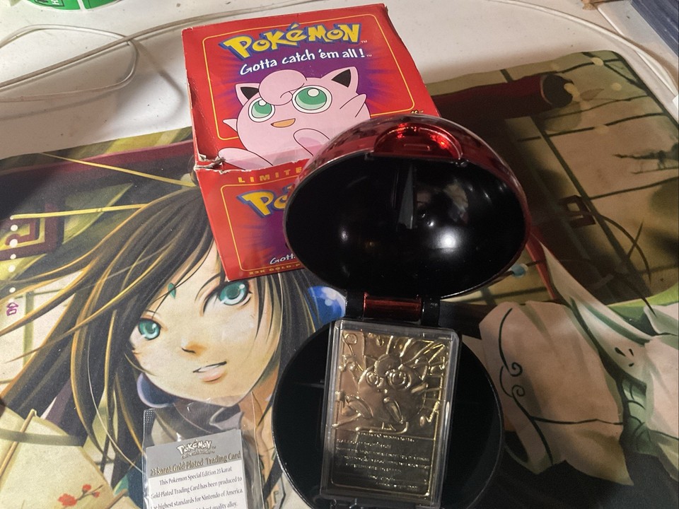 1999 Pokemon JigglyPuff LIMITED EDITION. 23k Gold Plated Sealed | eBay