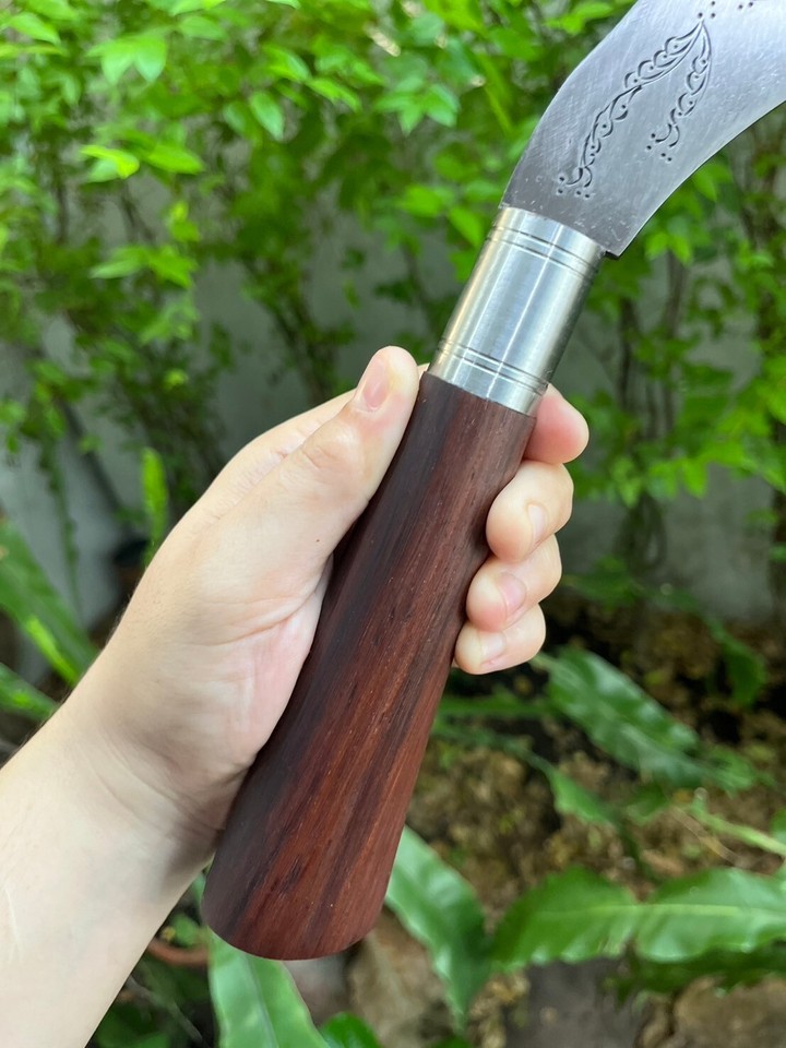 Custom Parang machete hunting camp 12” Bearing steel forged, Rosewood ...