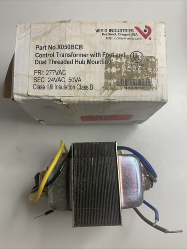 Veris X050BCB Control Transformer With Foot & Dual Hub Mounting 277VAC ...
