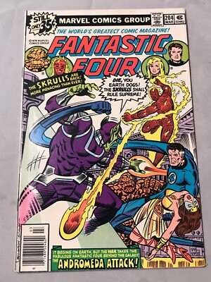 FANTASTIC FOUR #204 VF MARVEL COMICS BRONZE AGE 1979 - 1ST QUEEN ADORA ...