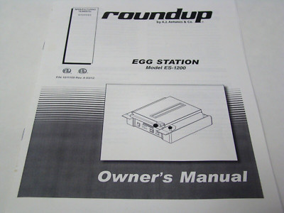 Roundup Egg Station Model ES-1200 Owners Manual | eBay