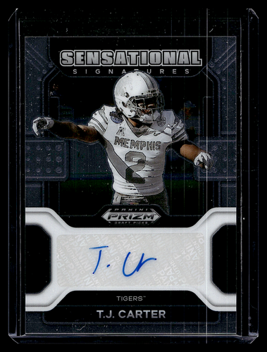 2022 PANINI PRIZM DRAFT PICKS SENSATIONAL SIGNATURES T.J. CARTER ...
