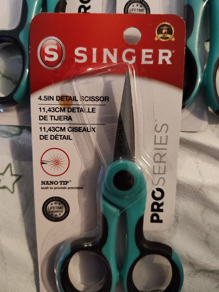 2 Singer Notions 00557 Professional Series Detail Scissors 4.5"-NANO ...