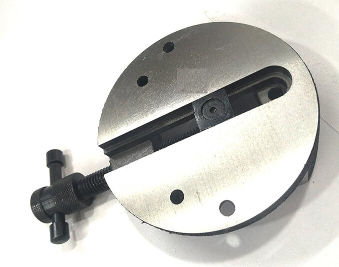 Round Vise Vice for 3" & 4" Rotary Table + 3 Fixing Tee Nut-Milling ...