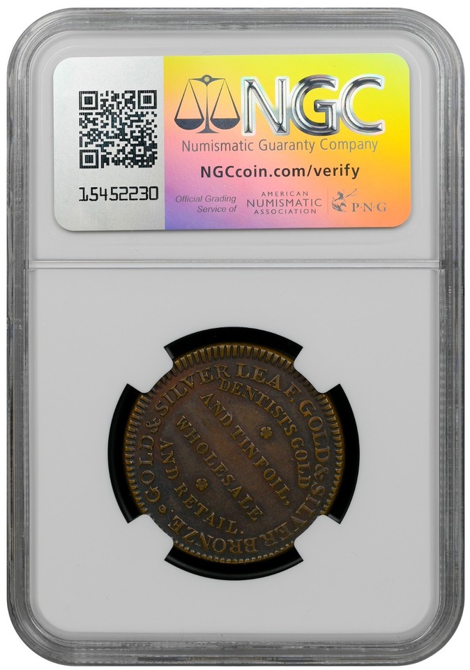 1832-35 HT-307 US Robert B. Ruggles Gold Beater New York Hard Times ...