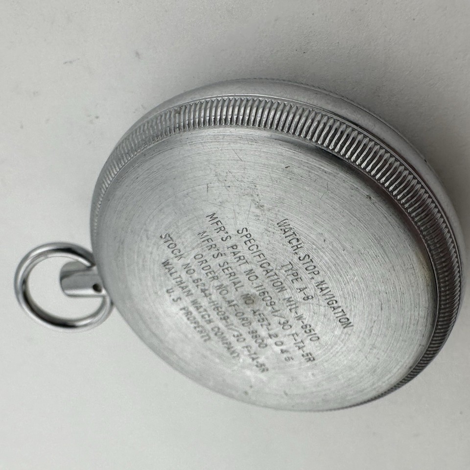 Vintage WWII Waltham Navigation Ground Speed Stopwatch Type A-8 Case ...