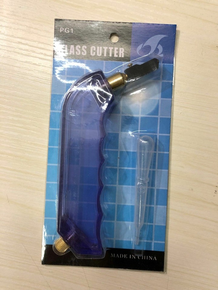 New Pistol Grip Oiled Glass Cutter Stained Glass Cutting Art Glass Tool ...