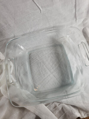 Pyrex 8x8 Casserole Baking Dish With Handles Used #222 | eBay