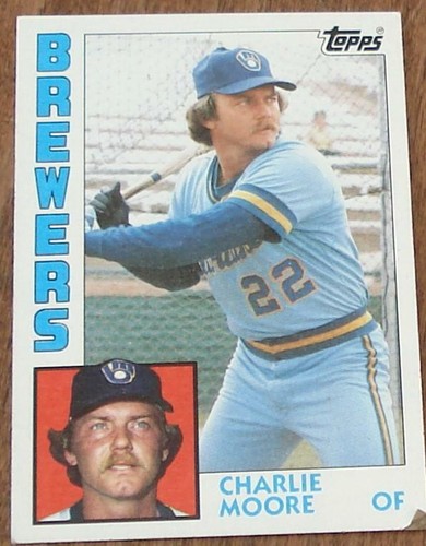 Charlie Moore, Brewers, 1984 #751 Topps Baseball Card - GDC CONDITION ...