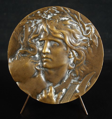 Medal c1920 68 mm Greek Hero Orpheus Mythology Argonaut Coudray Art ...