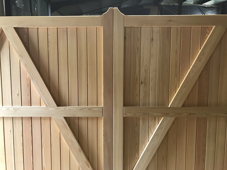 Large Wooden Gates Driveway Gate Privacy Custom Made New Design The ...