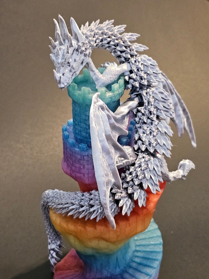 3D Printed Articulating Winged Dragon Fidget. Landscaping Decor. Home ...