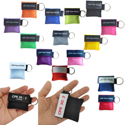 First aid CPR Face Shield Mask Keychain Emergency Kit CPR Face Shields ...