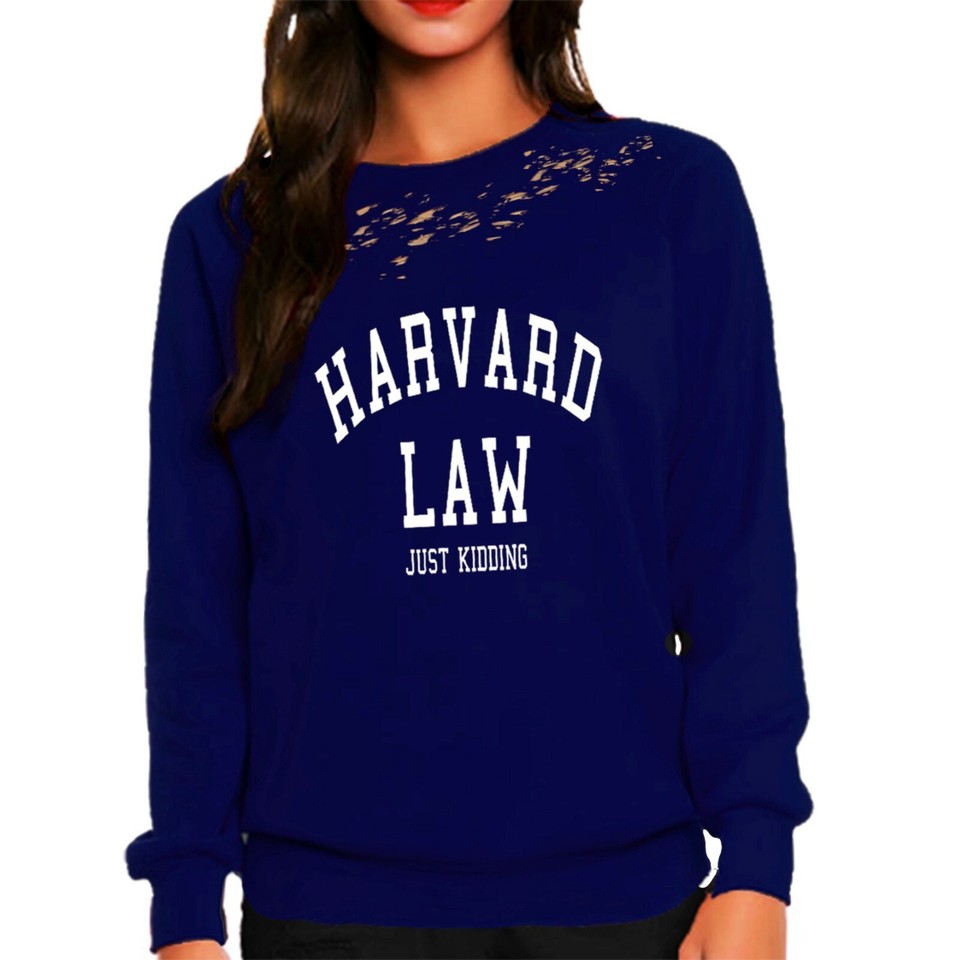 Harvard law just kidding sweatshirt & face mask shirt top heavy weight ...