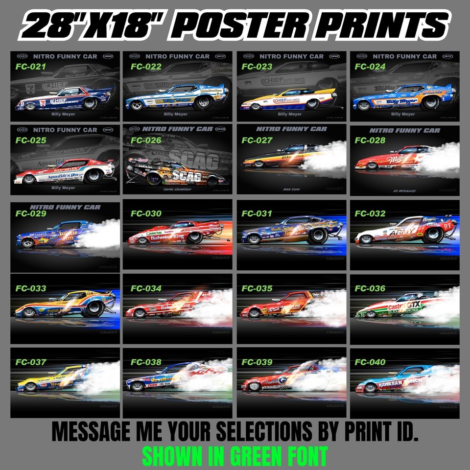 HUGE SALE Get Up to 60% OFF! Choose Your Drag Racing HERO Posters ...
