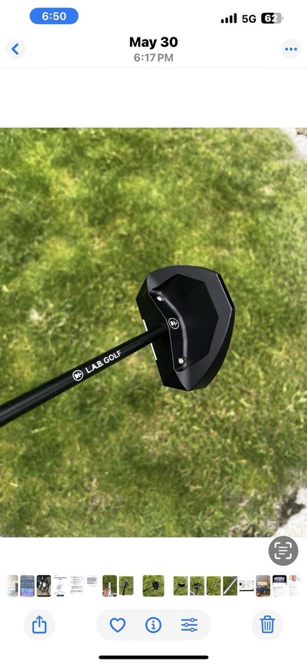 Lab OZ.1i 38” Counterbalanced Putter Lie Angle 70 black Accra shaft ...