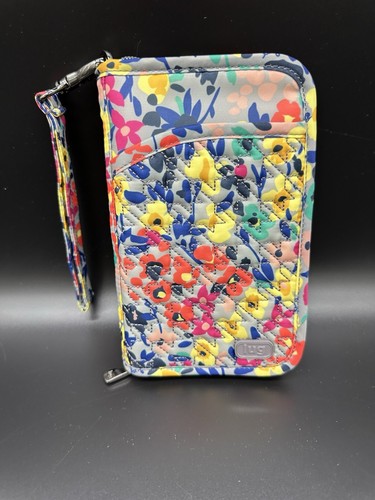 Lug Tandem SE Wildflower Multi Zip Around RFID Wallet Passport Wristlet ...