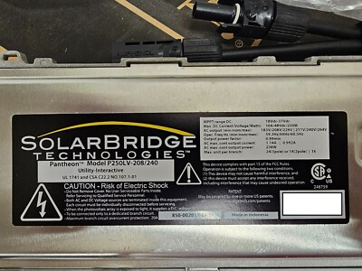 Solarbridge Pantheon Microinverter P250LV-208/240 | eBay