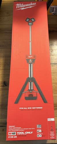 Milwaukee 2136-20 M18 18V ROCKET 6000 Lumens Li-Ion Tower Light - Bare ...
