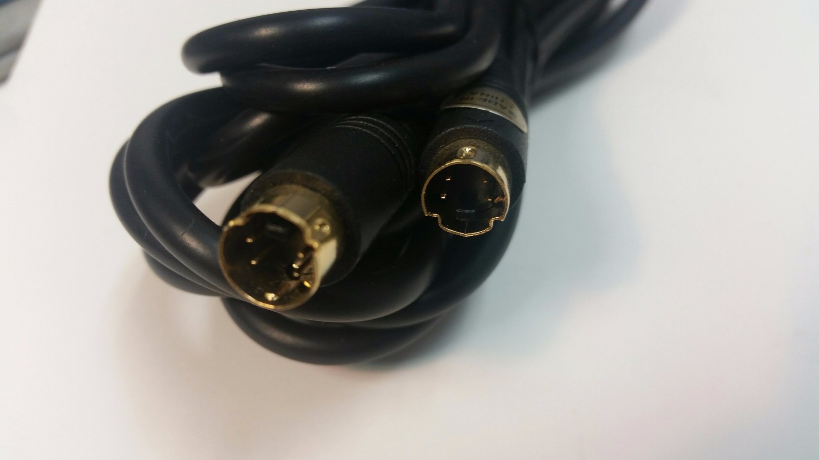 S. VIDEO CABLE M/M 12 FT S VIDEO CABLE SVHS 4 PIN TO 4 PIN MALE MALE ...