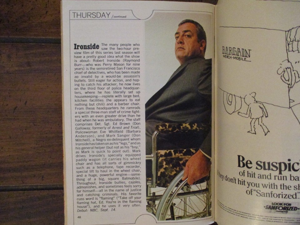Se-1967 FALL PREVIEW TV Guide(MANNIX/THE FLYING NUN/HIGH CHAPARRAL/MAYA ...