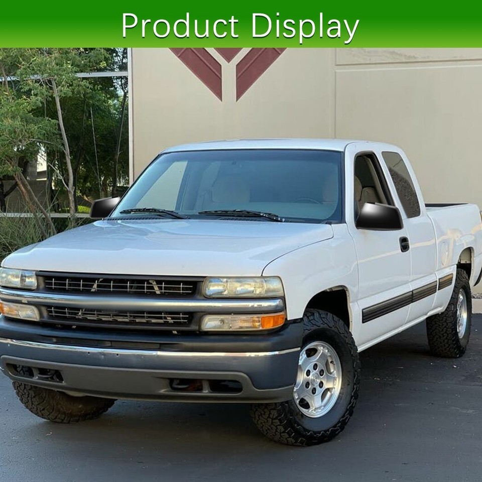 Manual Side Mirrors Pair Set Left LH & Right RH For 88-98 GMC Chevy ...