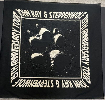 John Kay of Steppenwolf Autographed 25th Anniversary Tour Bandana | eBay