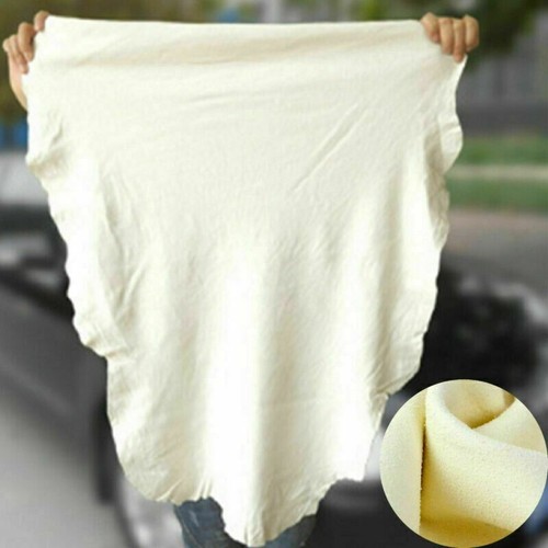 90*60cm Large Natural Chamois Leather Car Cleaning Cloth Absorbent ...