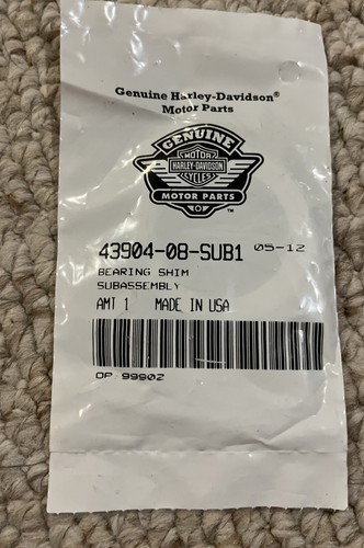 Genuine Harley Davidson Bearing Shim Subassembly P/N 43904-08-SUB1 | eBay